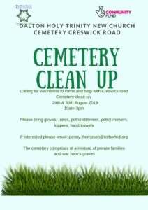 Cemetery Clean Up - Rotherham Federation